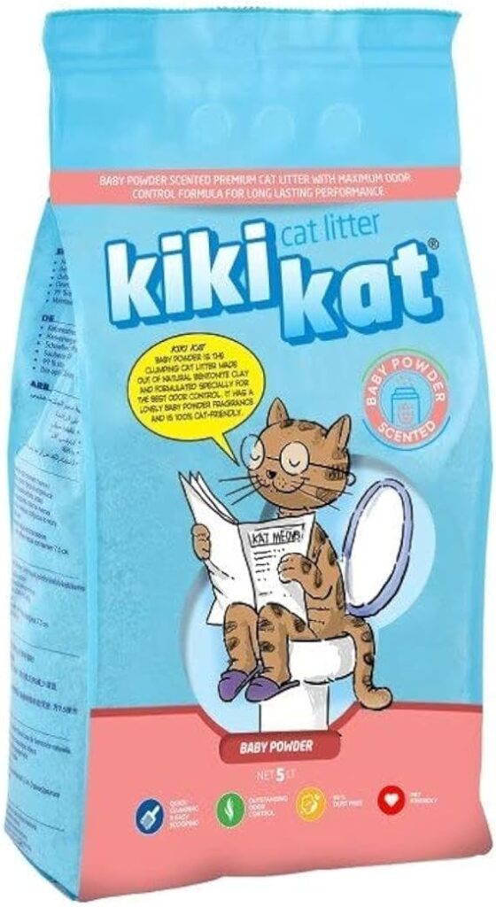 KiKi Kat Cat Litter Baby Powder – 5L - pets food - Pets World